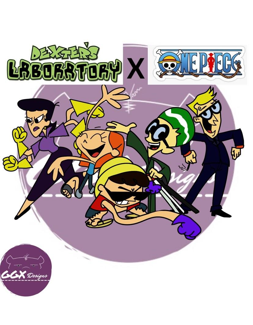 Dexter's Laboratory X One Piece Shorts – Untamed Gorilla Prodcution Llc
